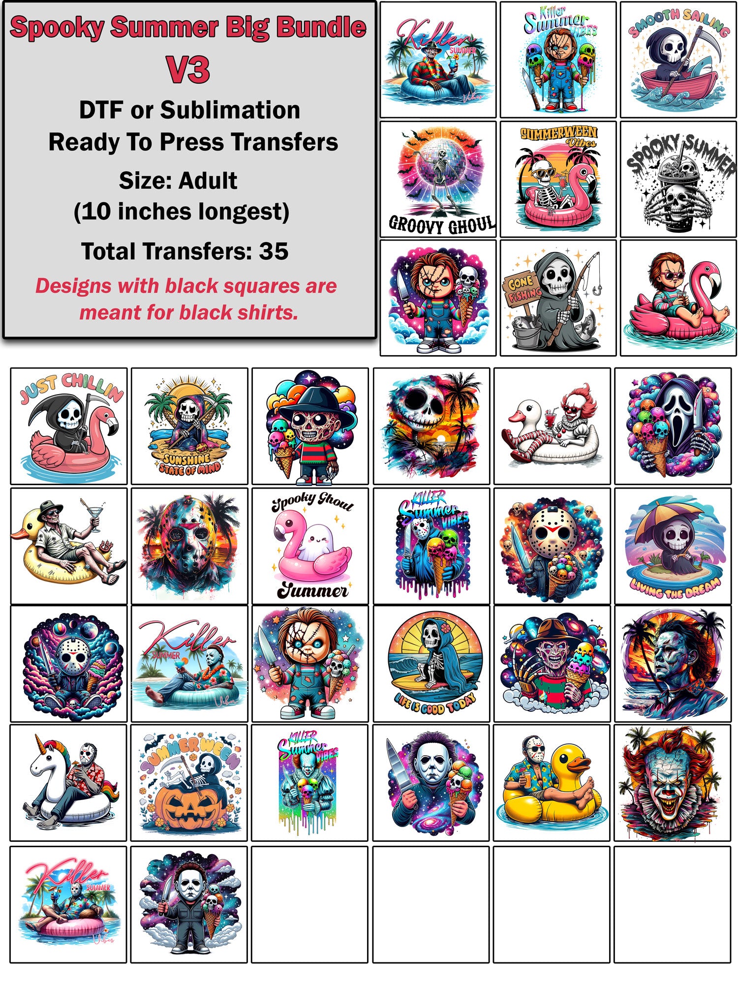 Spooky Summer Big Bundle v3 – iCraftVinyl
