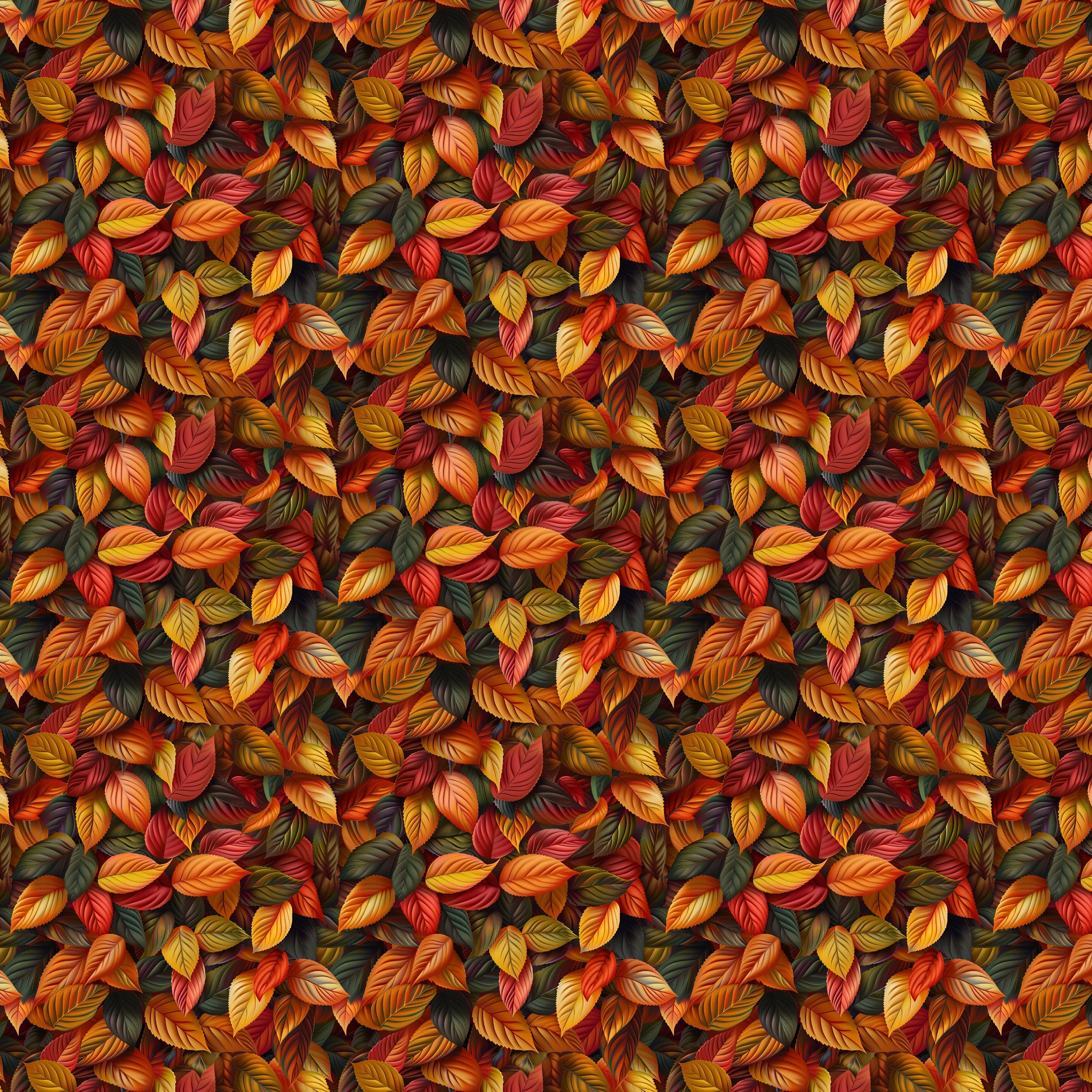 Autumn Single Leaves Bunch 12x12 Patterned Vinyl Sheet – iCraftVinyl
