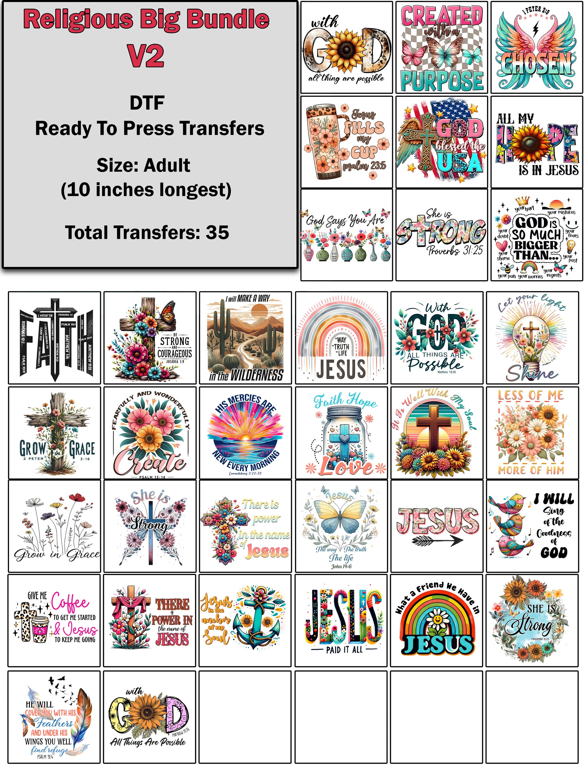 Sublimation/DTF- Religious – Page 2 – iCraftVinyl