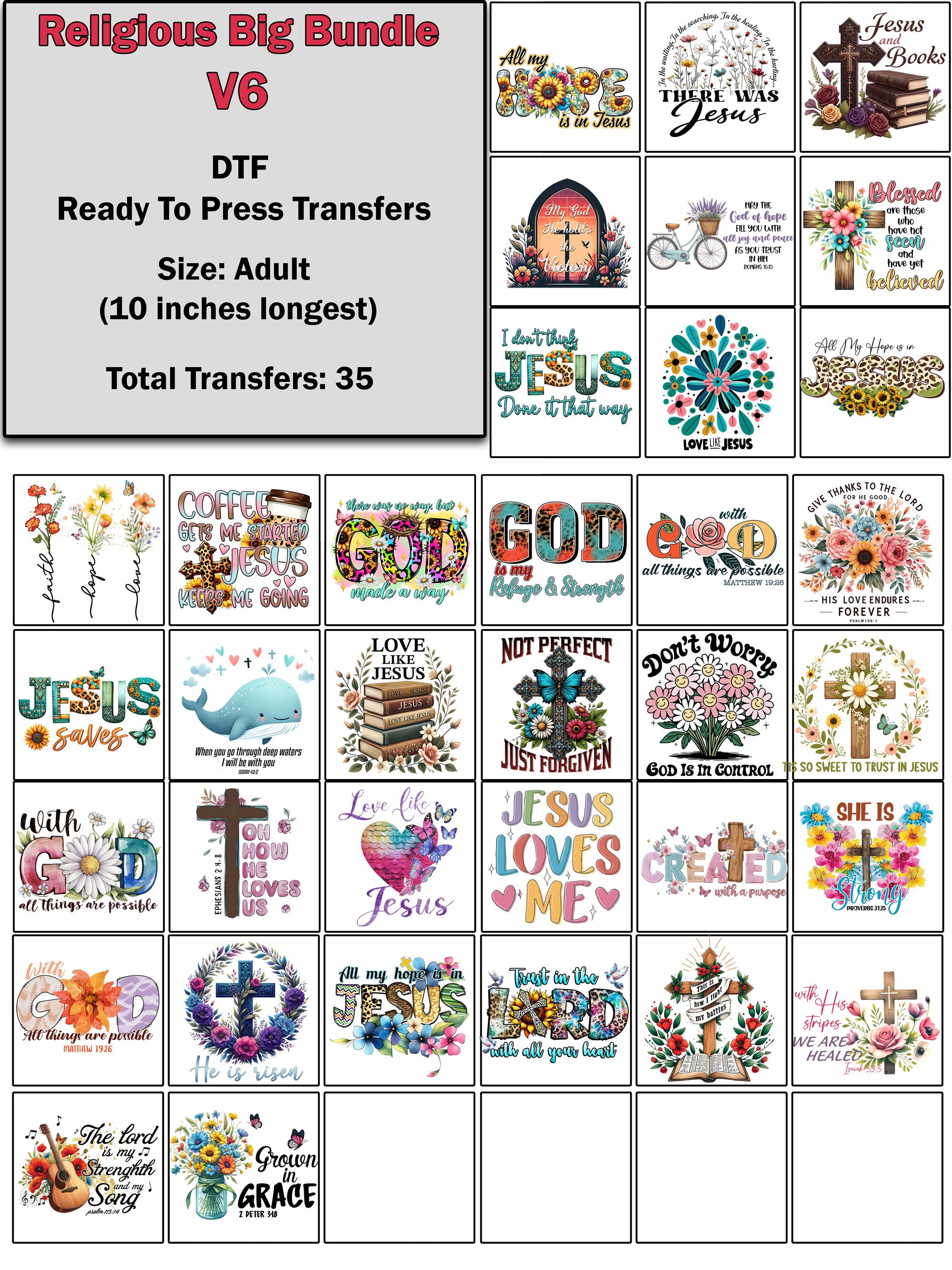 Sublimation/DTF- Religious – Page 3 – iCraftVinyl