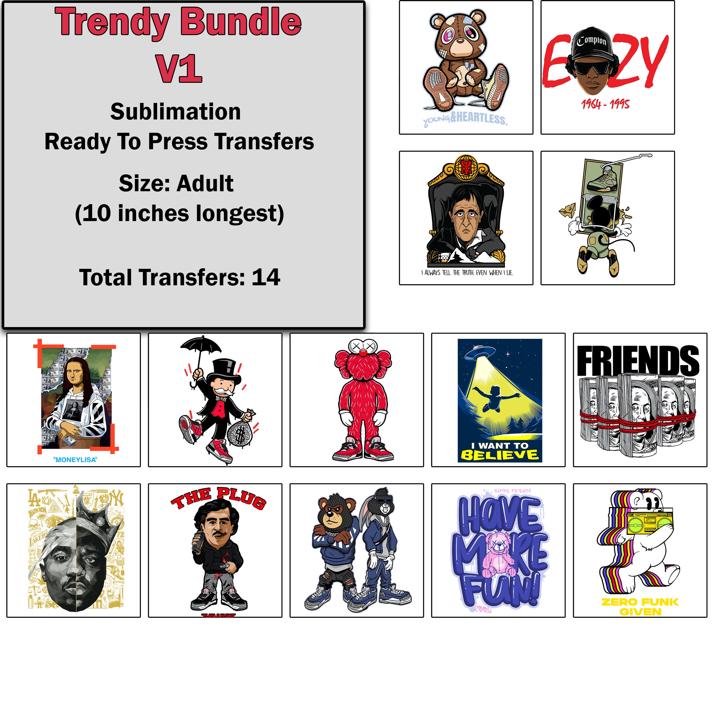 Trendy Transfer Bundle 1 – iCraftVinyl