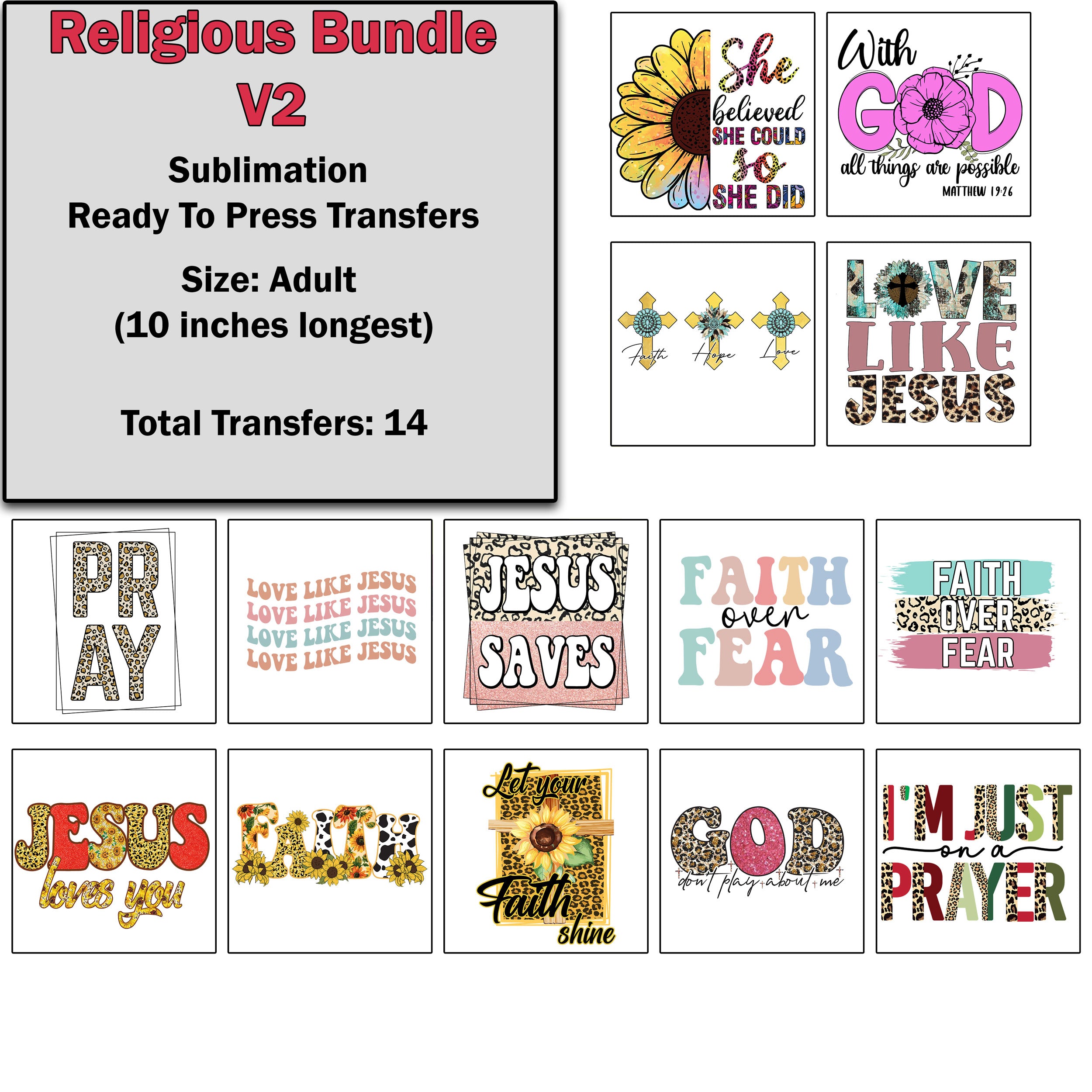 Religious Transfer Bundle 2 – iCraftVinyl