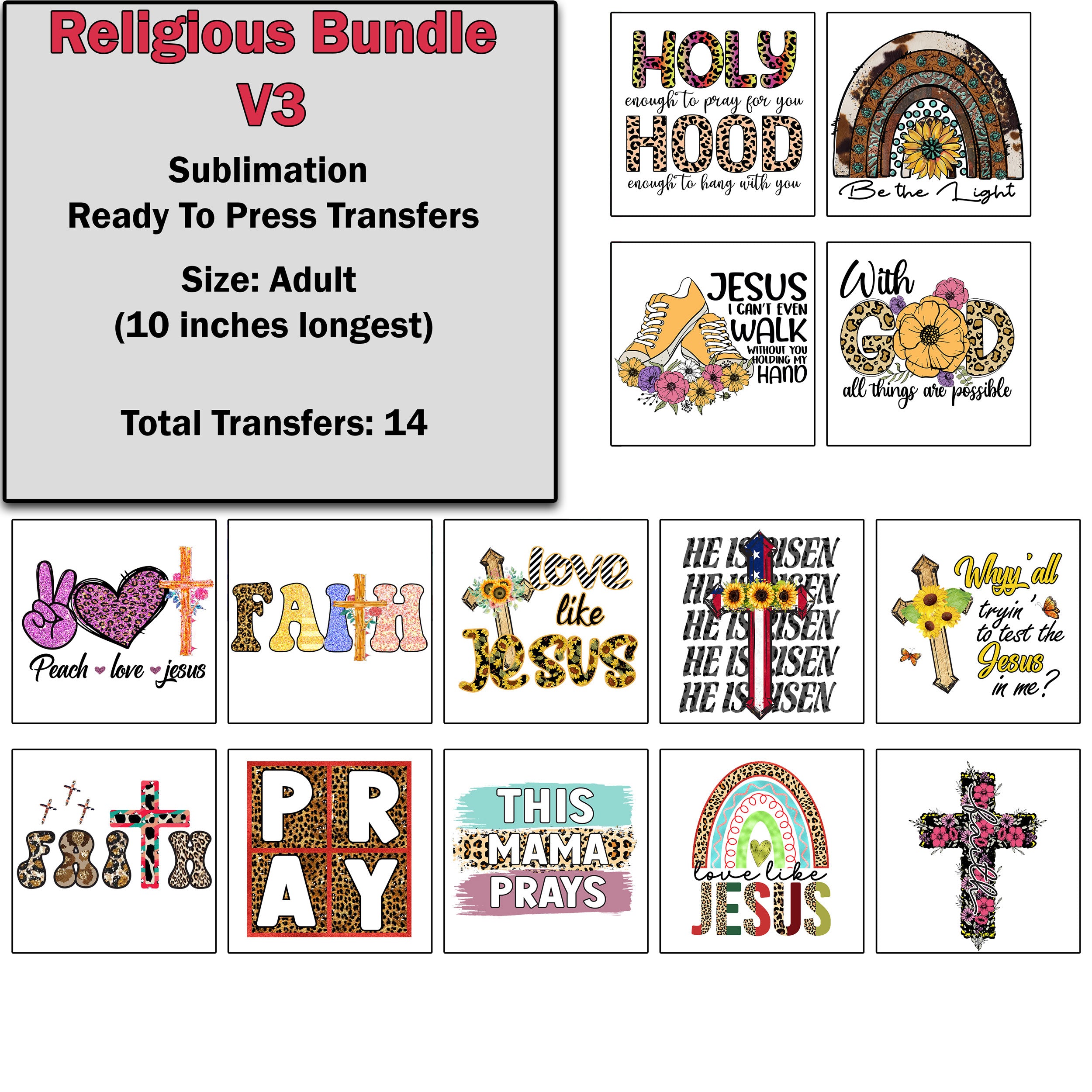 Religious Transfer Bundle 3 – iCraftVinyl