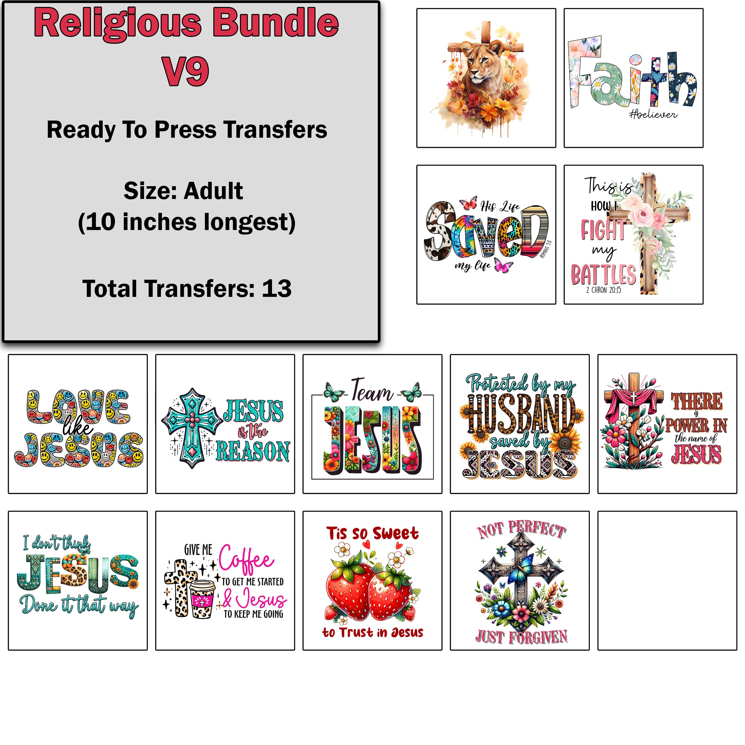 Religious Transfer Bundle 9 – iCraftVinyl