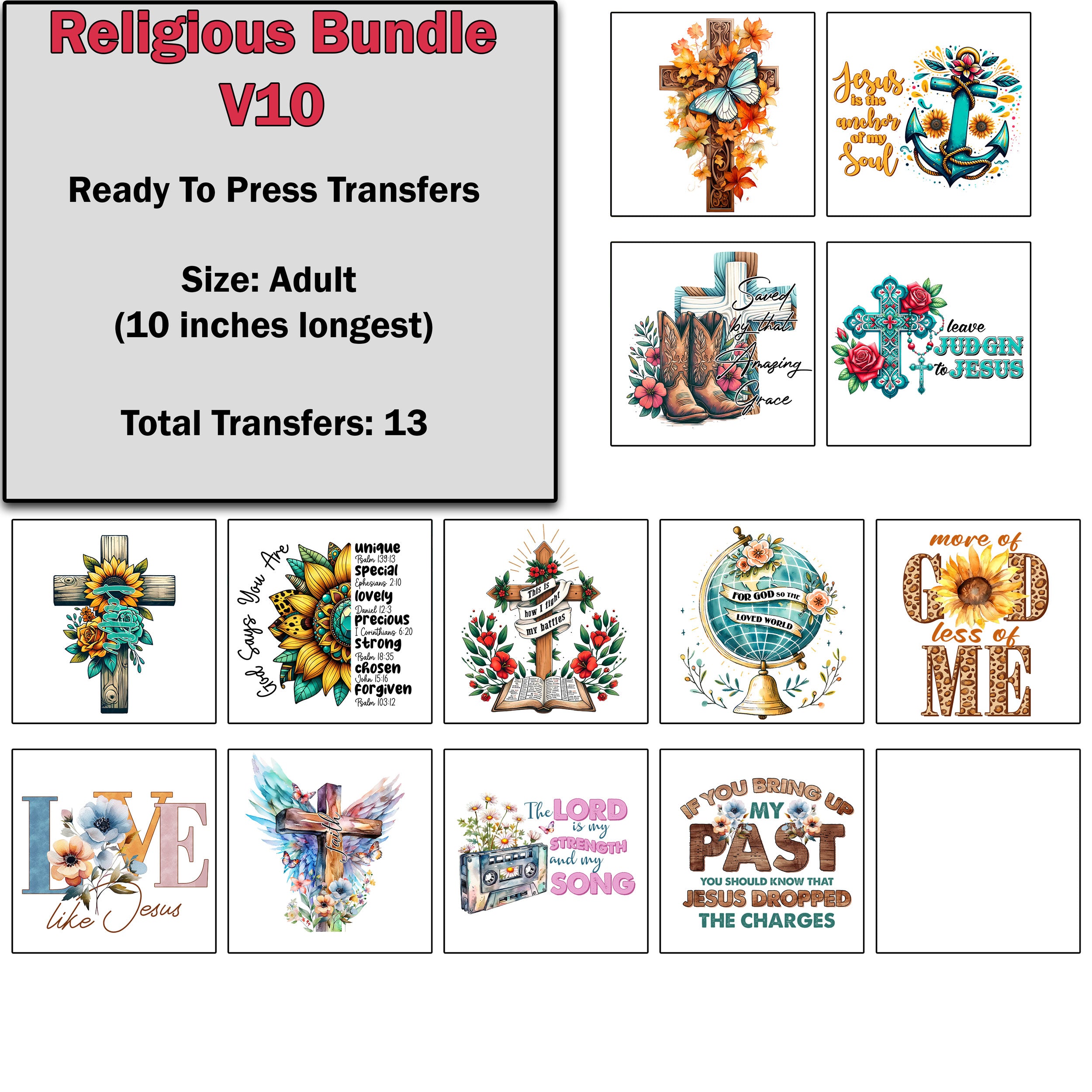 Religious Transfer Bundle 10 – iCraftVinyl