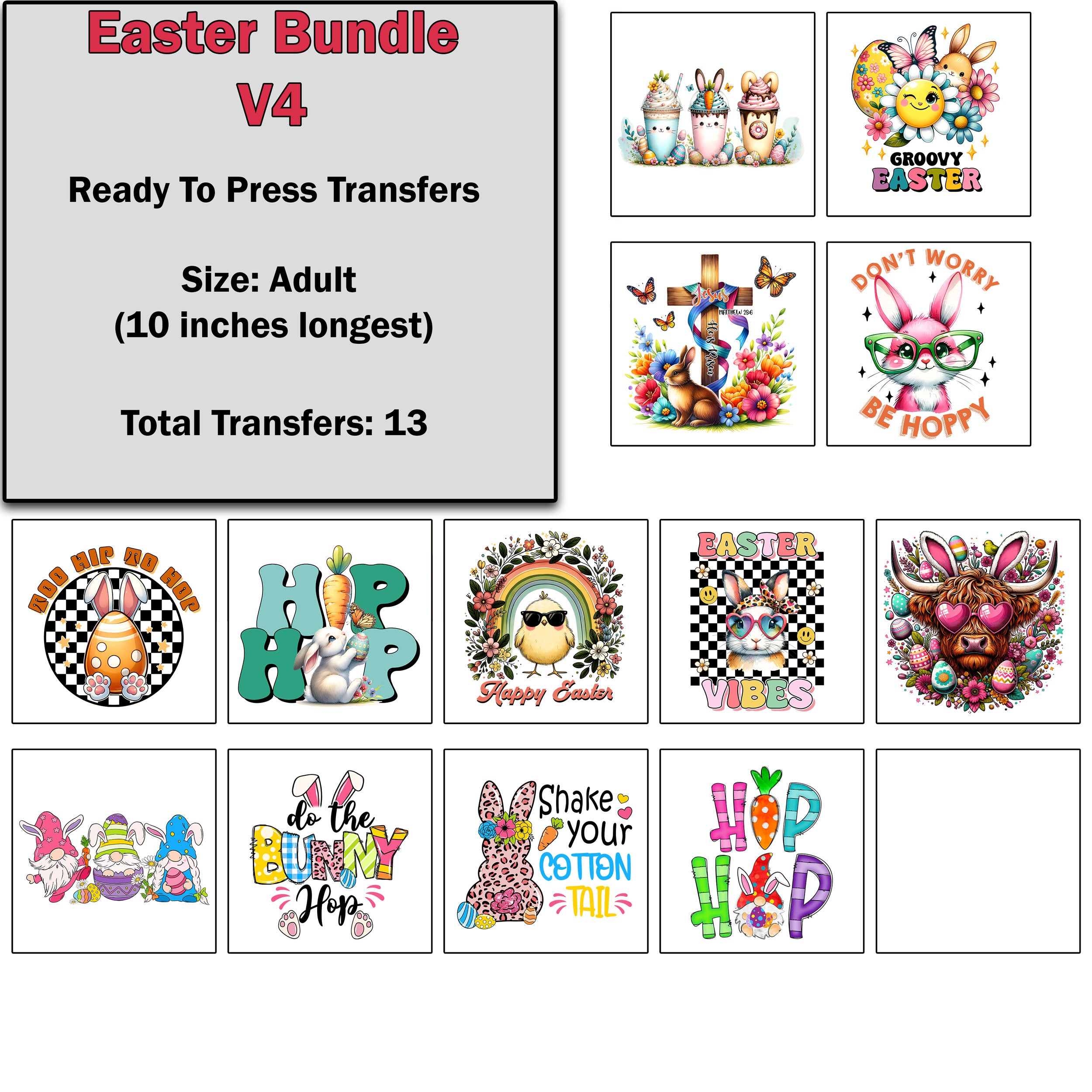 Easter Transfer Bundle 4 – iCraftVinyl