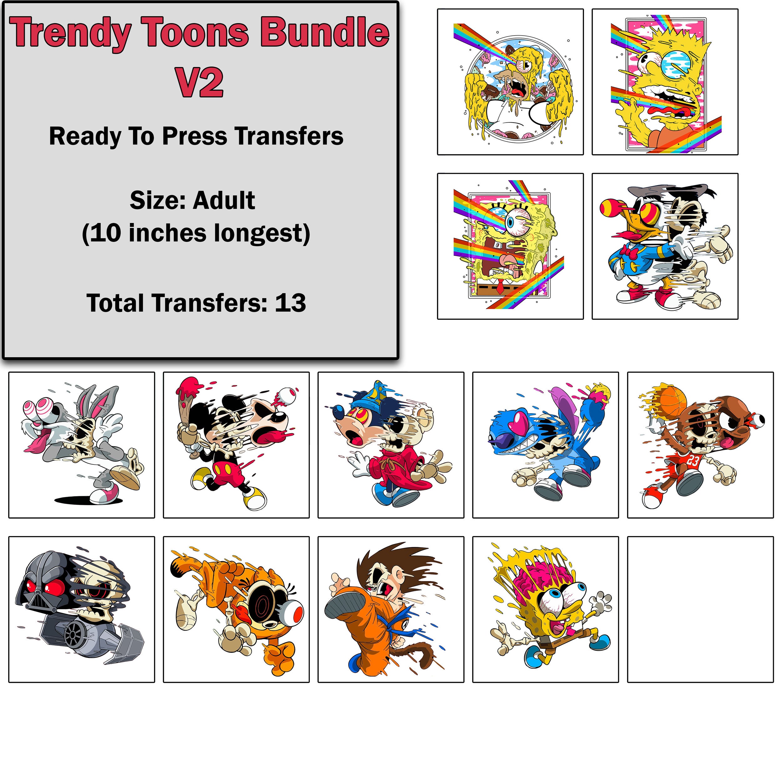 Trendy Toons Transfer Bundle 2 – iCraftVinyl