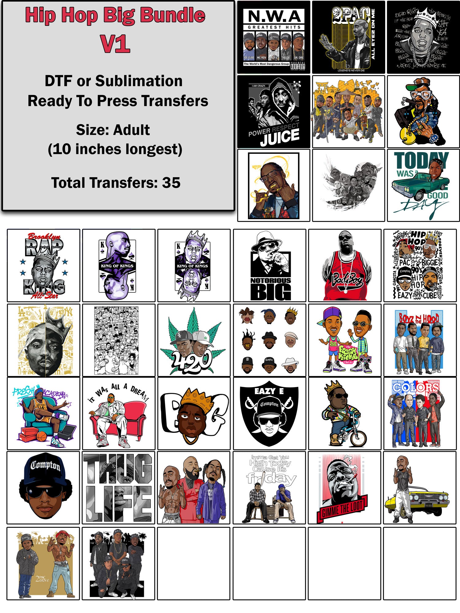 Big Hip Hop Bundle V1 – iCraftVinyl