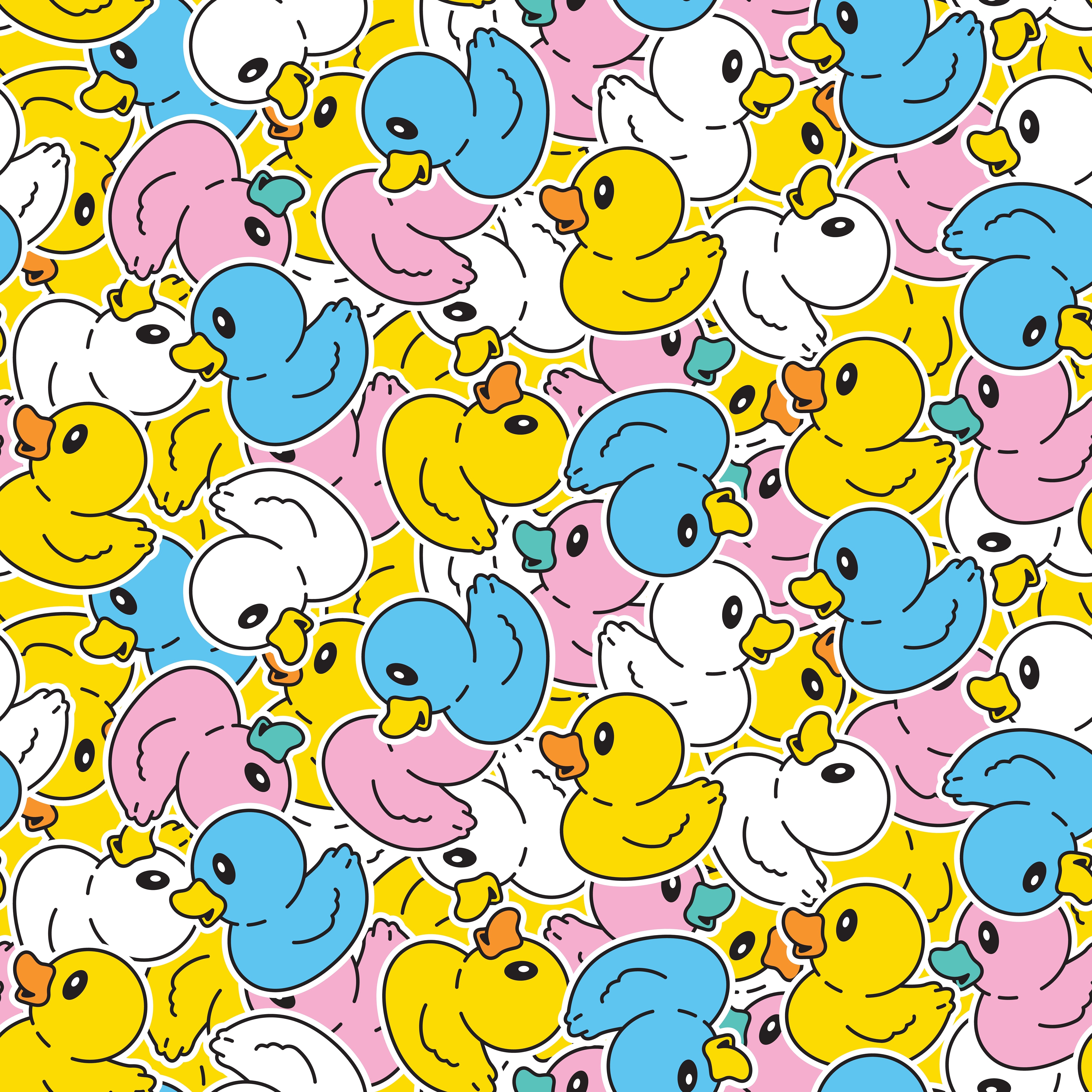 Rubber Ducks 12x12 Patterned Vinyl Sheet – iCraftVinyl