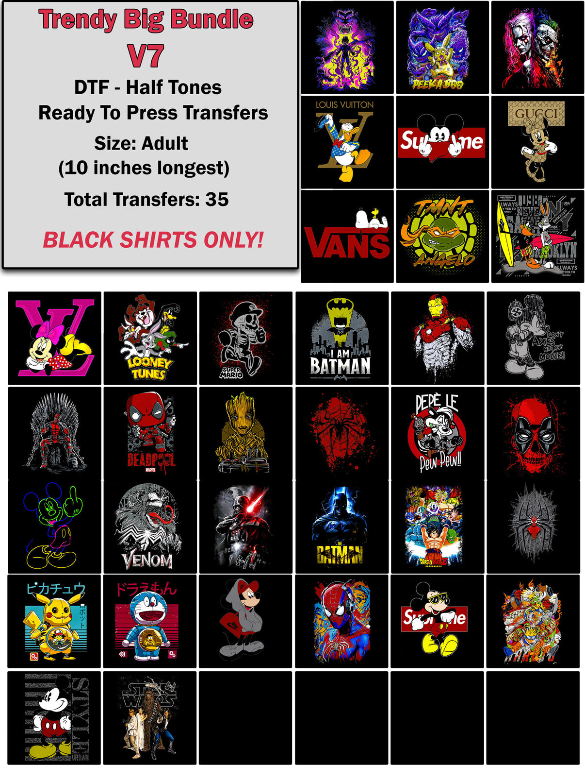Trendy Half Tone Big Bundle V7 – iCraftVinyl