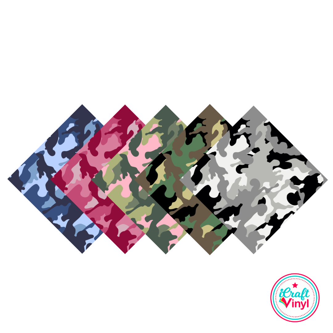 Camo Patterned Vinyl Pack – iCraftVinyl