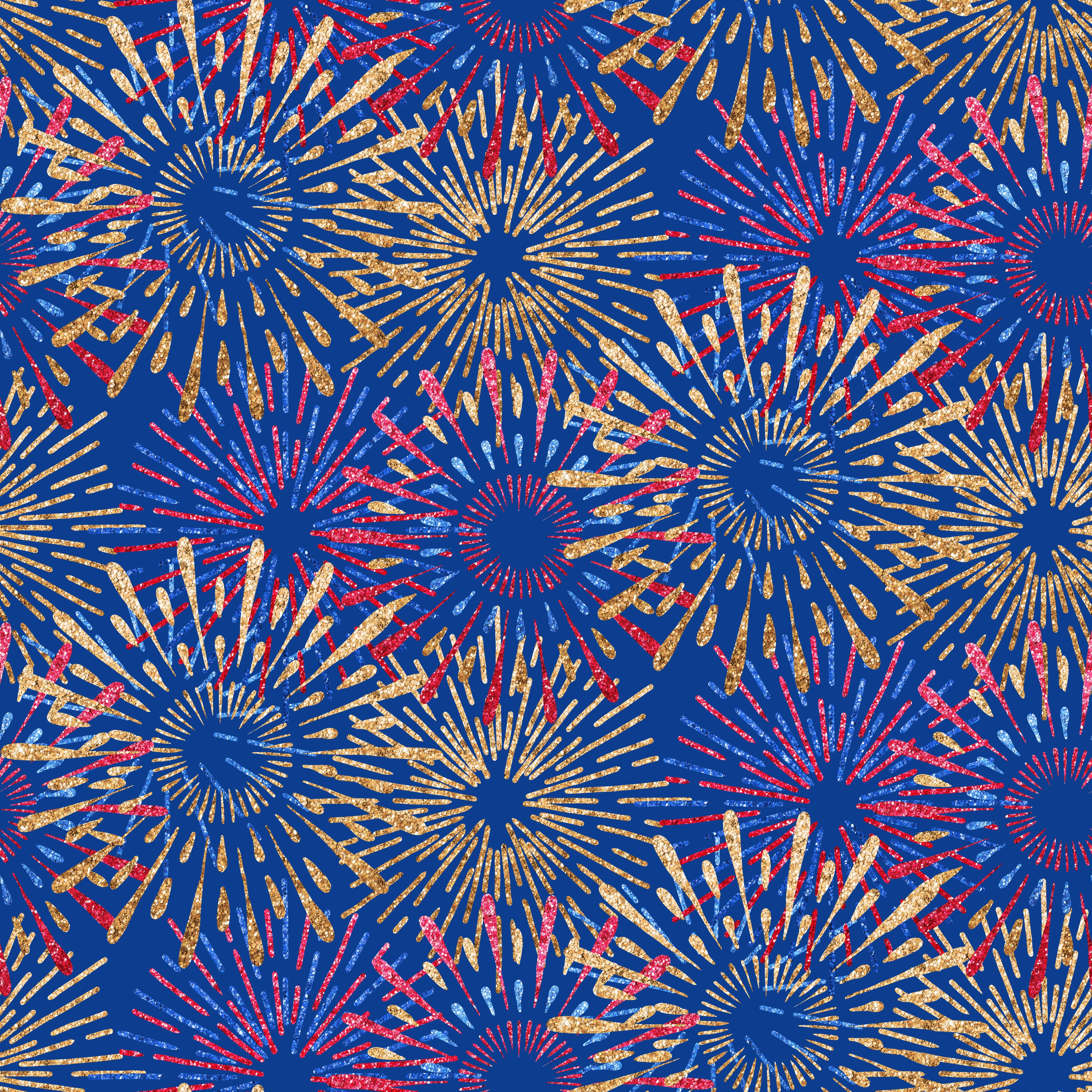 Red, Blue & Gold Fireworks 12x12 Patterned Vinyl Sheet – iCraftVinyl