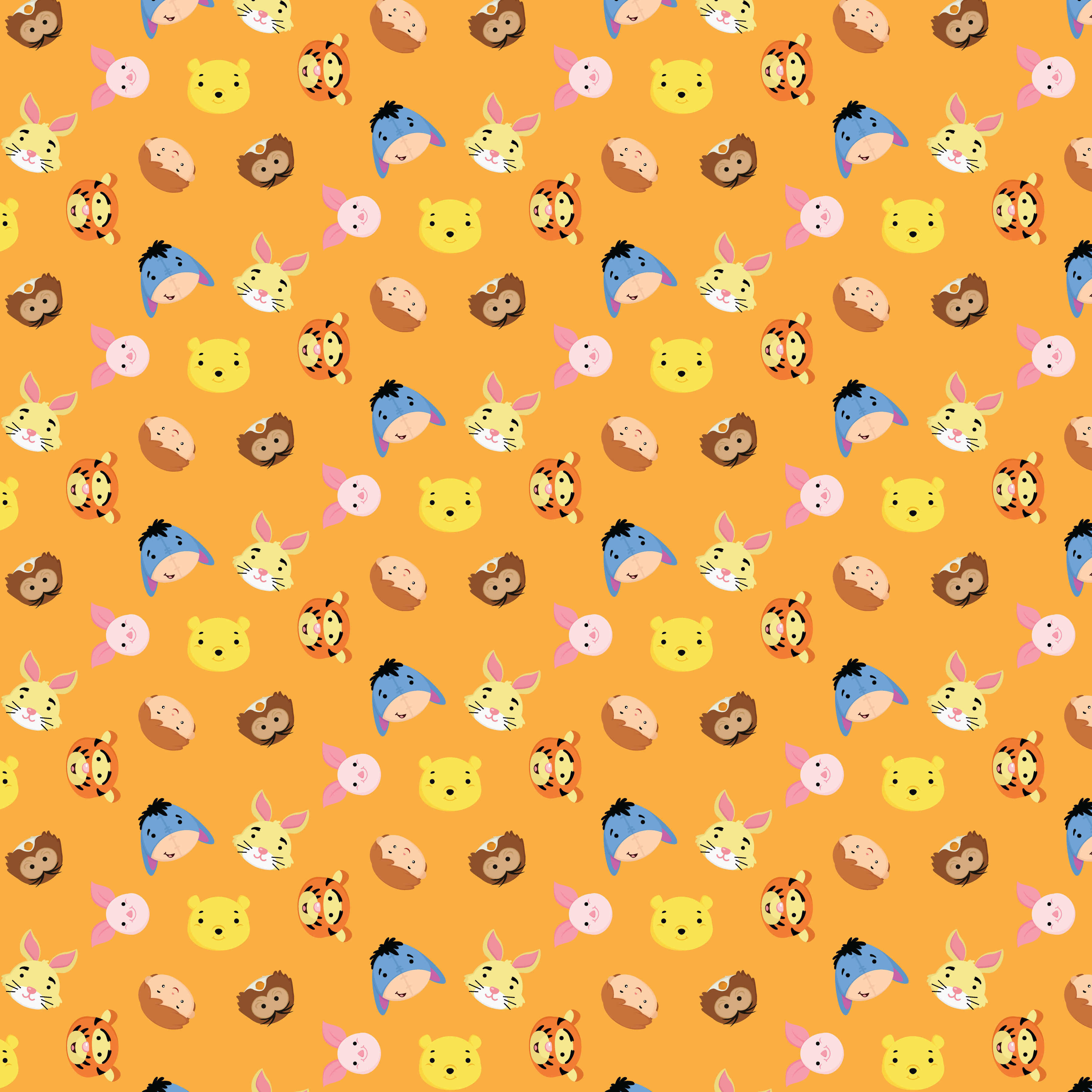 Small Pooh & Friends 12x12 Patterned Vinyl Sheet – iCraftVinyl
